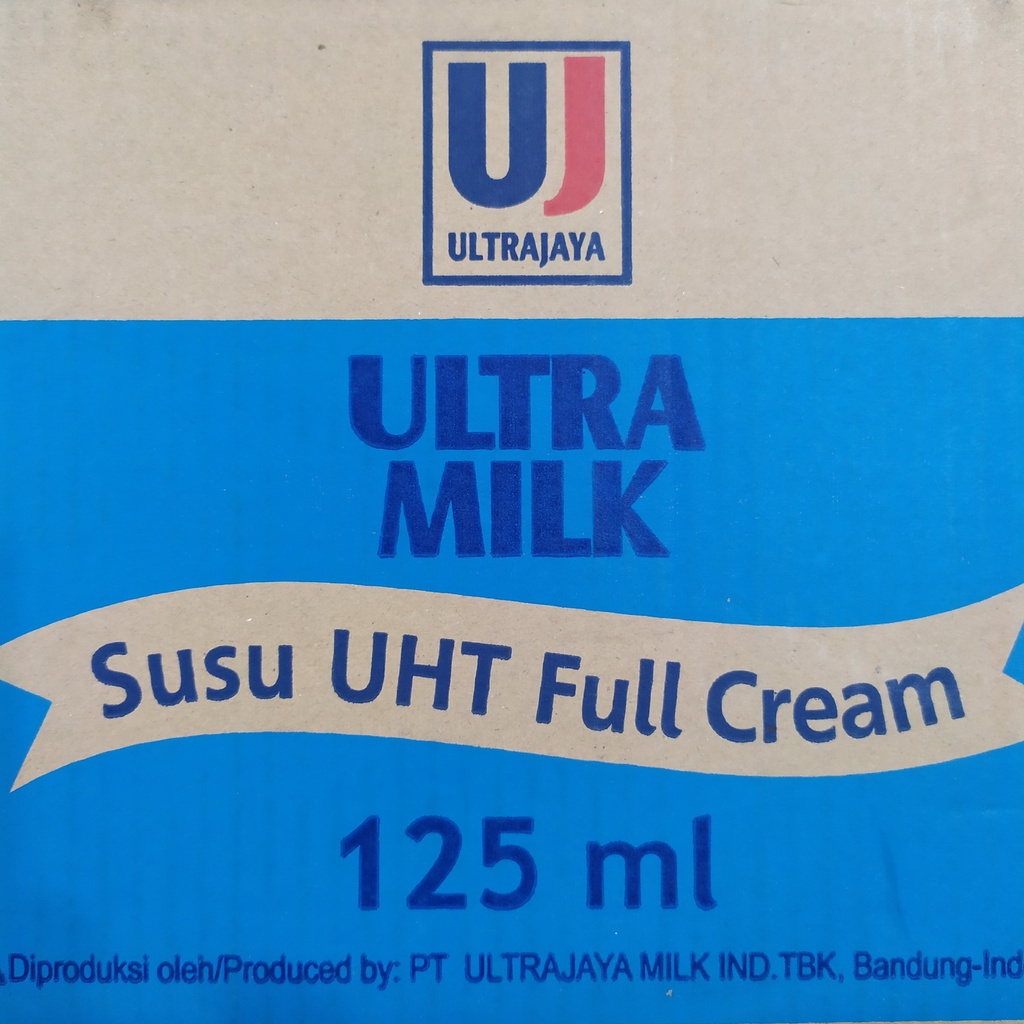 Jual Ultra Jaya Ultra Milk Susu UHT FULL CREAM 125ml Karton / Dus | Shopee Indonesia