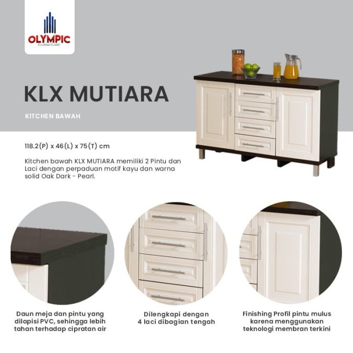 Jual Olympic Kitchen Set 2 Pintu + Laci / Rak Dapur / KLX010880i ...