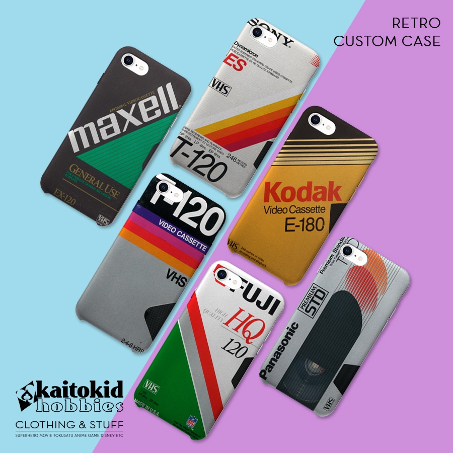 Jual Casing HP KASET JADUL VHS KODAK Tape Retro HardCase Hard Case Bisa ...
