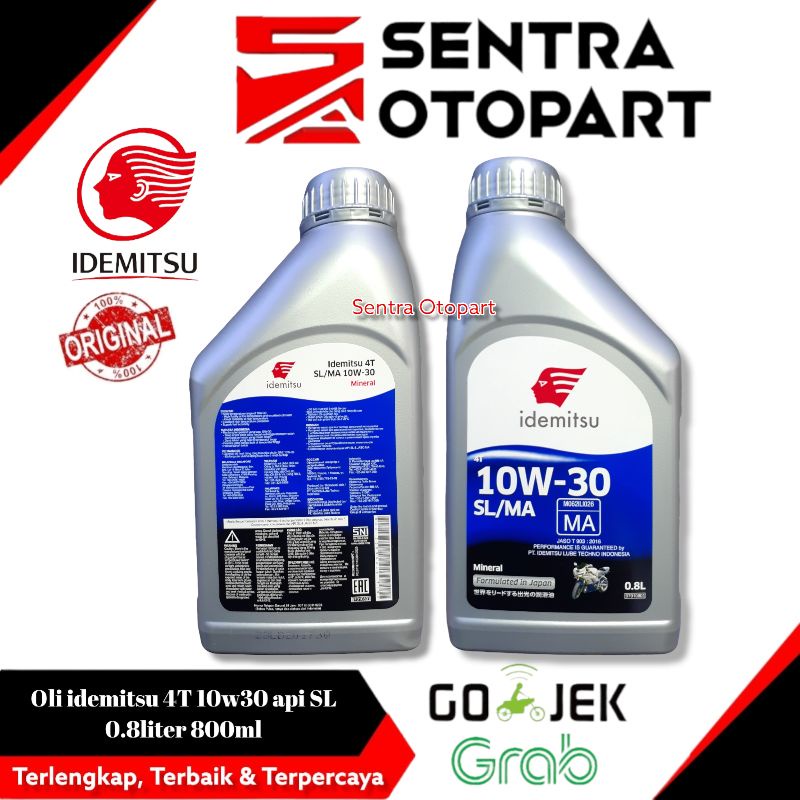 Jual Oli idemitsu 4T 10w30 api SL 0,8liter 800ml | Shopee Indonesia