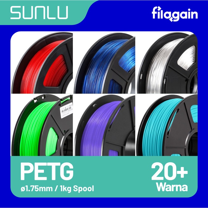 Jual SUNLU PETG / ⌀1.75mm / 1kg / 3D Print Filament | Shopee Indonesia