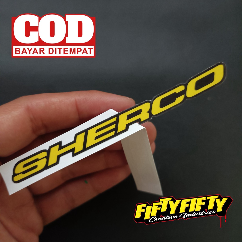 Jual Stiker Print Cut SHERCO Stiker Printing Laminasi Glossy Stiker Motor Mobil Helm Sudah ...