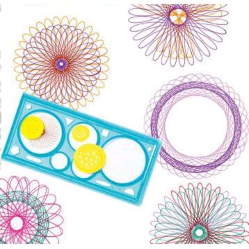 Jual Penggaris Geometrik / Spirograph / penggarid bulat gambar bunga ...