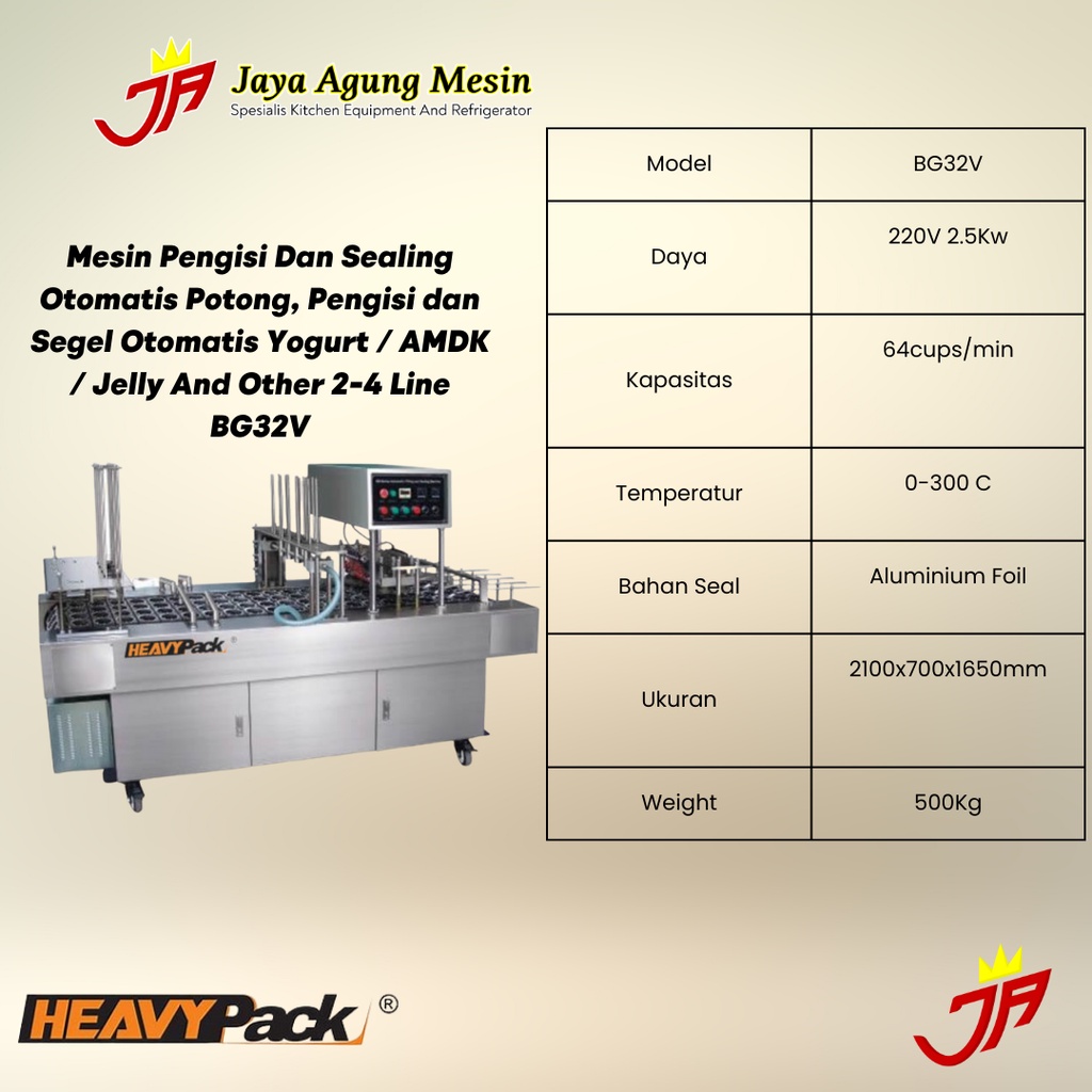 Jual Heavy Pack Mesin Pengisi Dan Sealing Otomatis Otomatis Other 2-4 ...