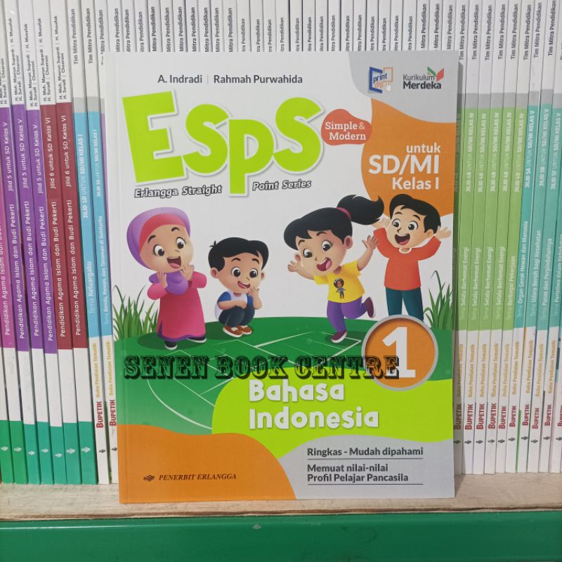 Jual Buku Esps Bahasa Indonesia Kelas 1 SD Kurikulum Merdeka Erlangga Original | Shopee Indonesia