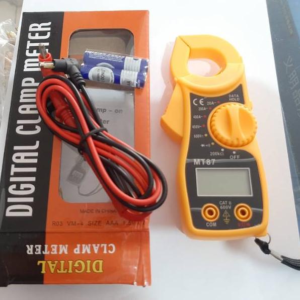Jual Digital clamp meter tang ampere mt 87 tang amper kuning | Shopee Indonesia