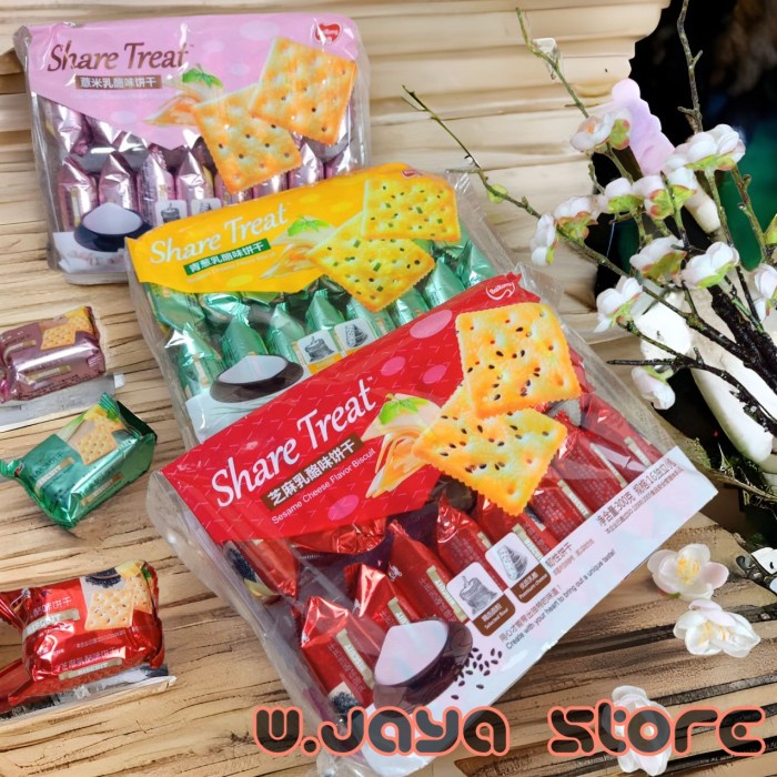 Jual Bairong Share Treat 300g Biscuit Keju Jepang /Jali /Daun Bawang ...