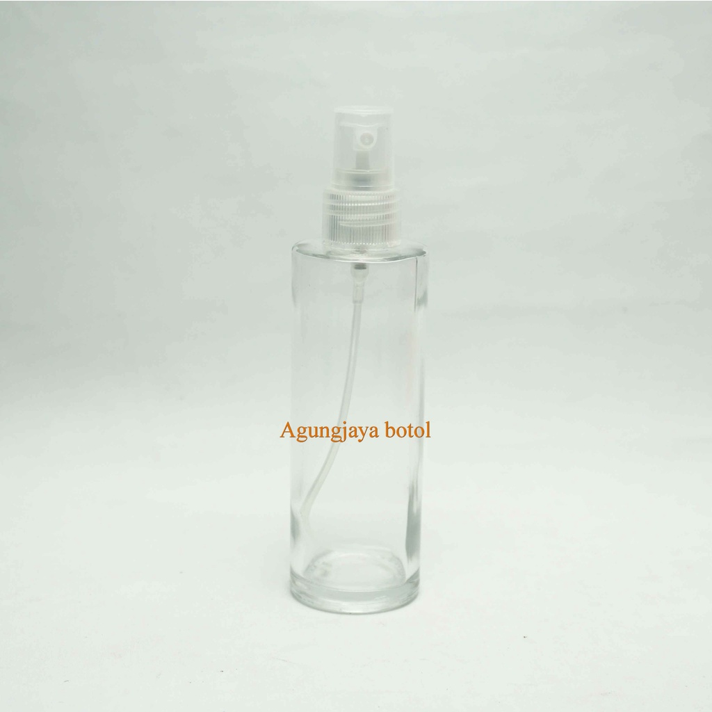 Jual Botol Kaca Serum 80 Ml RF Clear Original Tutup Spray / Botol Kaca ...