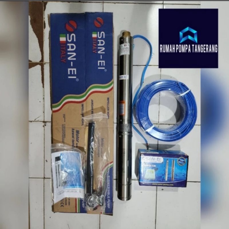 Jual POMPA SATELIT 0.5HP SANEI 3SEP2.5/11 PLUS KABEL 50 METER | Shopee Indonesia