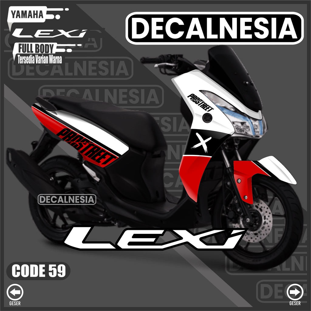Jual Stiker Lexi 125 Full Body Decal Motor Yamaha S ABS Sticker Variasi ...