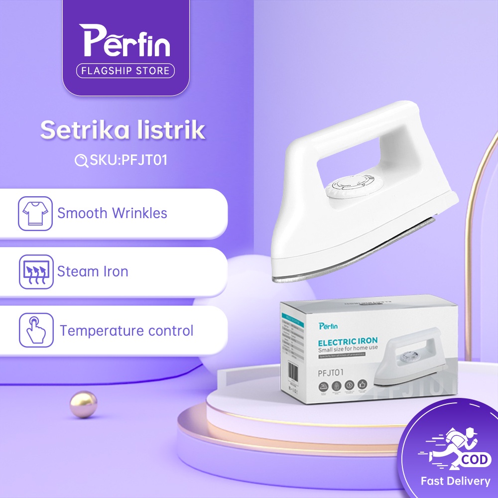 Jual Perfin PFJT01 Setrika Portabel Mini Putih setrika mini travel ...