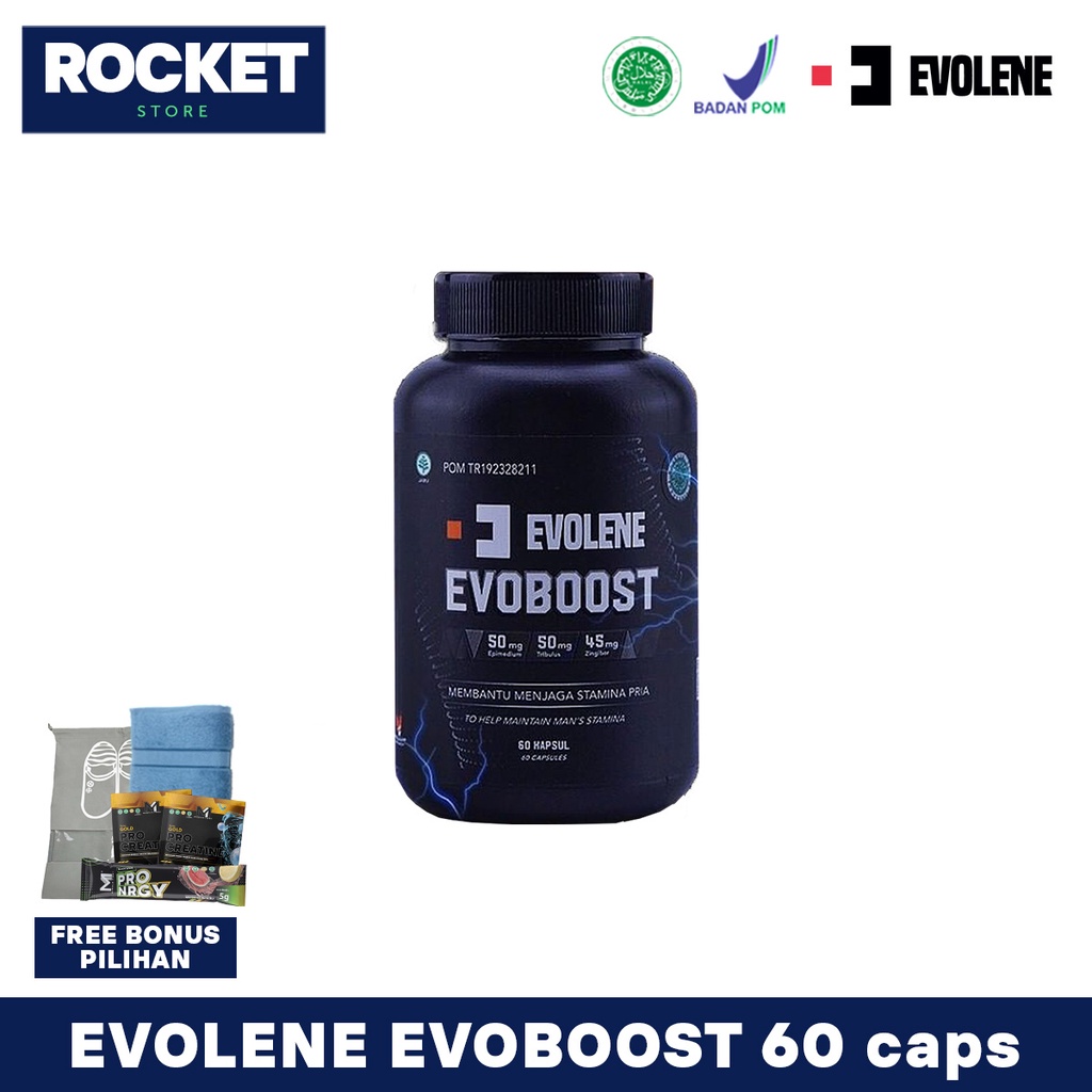 Jual EVOLENE Evoboost & Testolene Testosterone Booster Tribulus - 60 ...