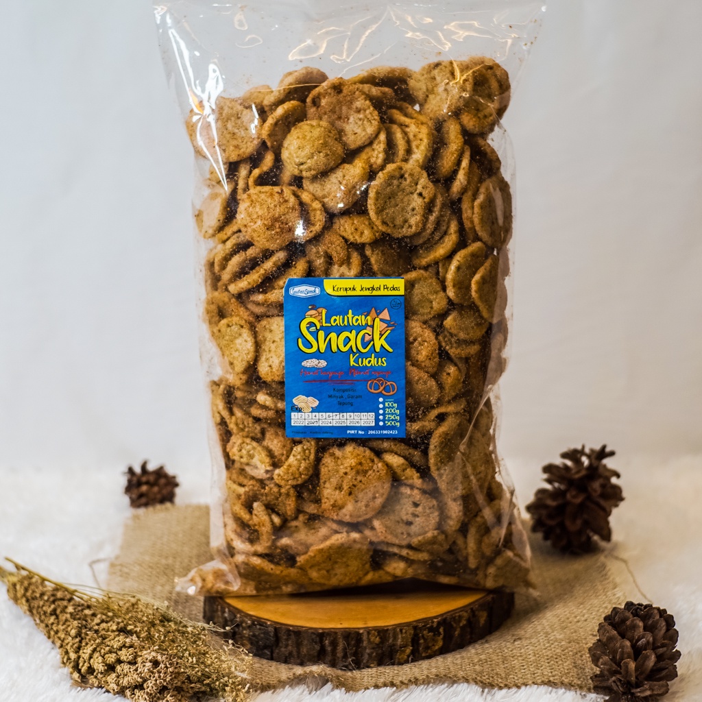 Jual Cemilan Sehat Diet Lautan Snack | Kerupuk Jengkol Pedas Enak ...