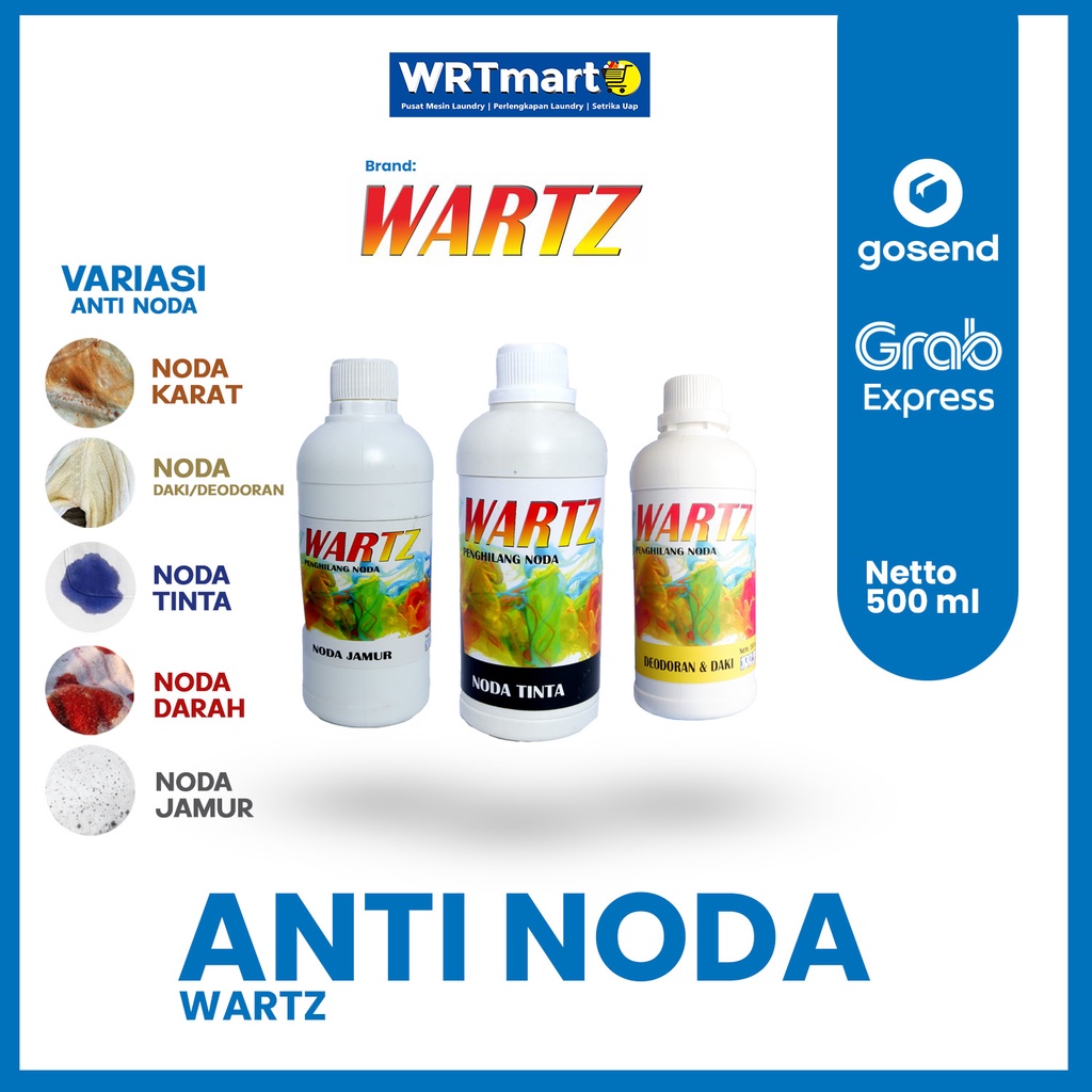 Jual WARTZ ANTI NODA DARAH/KARAT/JAMUR/DEODORANT/DAKI/MINYAK/OLI/TINTA ...