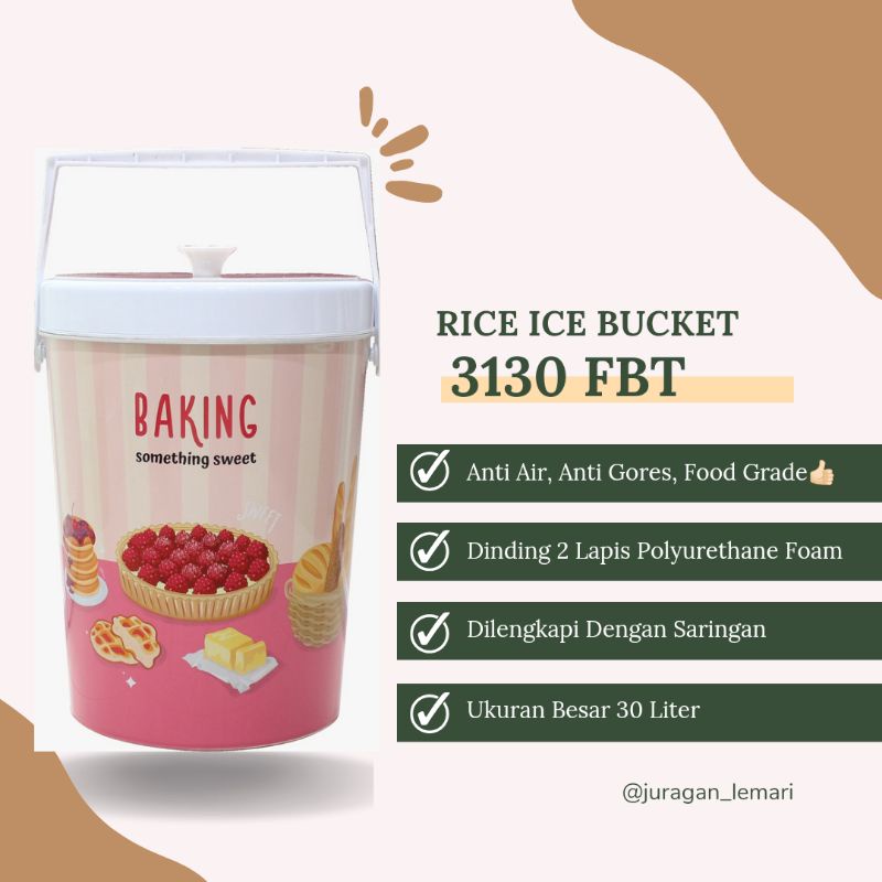 Jual RICE BUCKET ICE BUCKET TEMPAT PENYIMPANAN NASI DAN ES BATU UKURAN ...