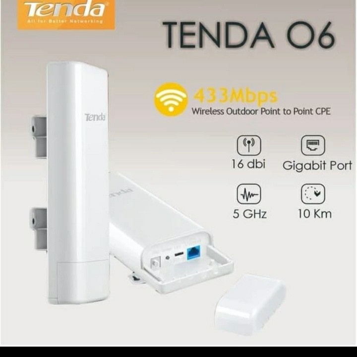 Jual Tenda 06 5Ghz Wireless Outdoor Point To Point CPE 433Mbps | Shopee ...