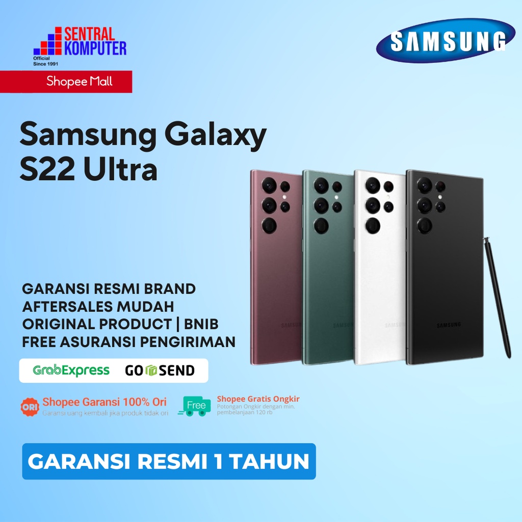 Jual Samsung Galaxy S22 Ultra 12GB/256GB 5G | Shopee Indonesia