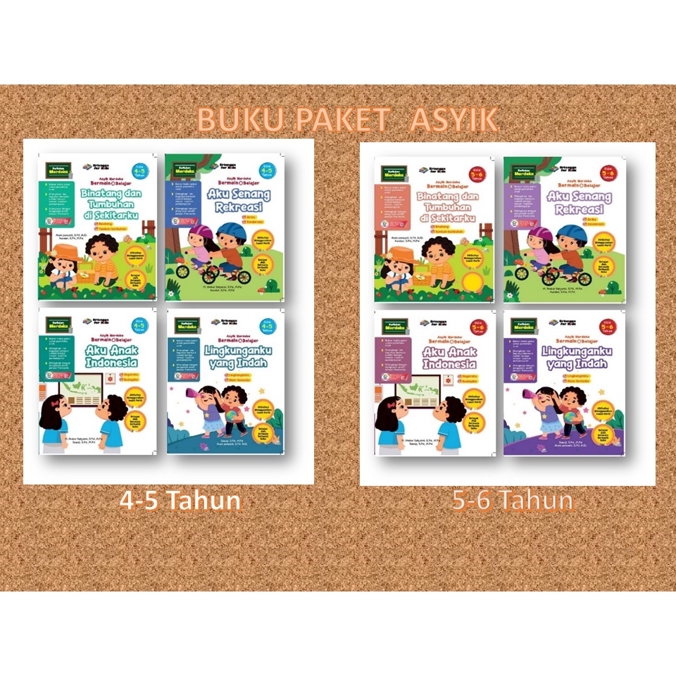 Jual ERLANGGA - PAKET ASYIK MERDEKA BERMAIN & BELAJAR UMUR 4-5 TAHUN ... Jual ERLANGGA - PAKET ASYIK MERDEKA BERMAIN & BELAJAR UMUR 4-5 TAHUN ...