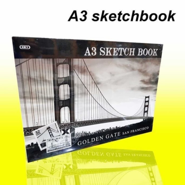 Jual Scetch Sketch Book Kiky / Buku Gambar Sketsa A3 Isi 50 Lembar ...