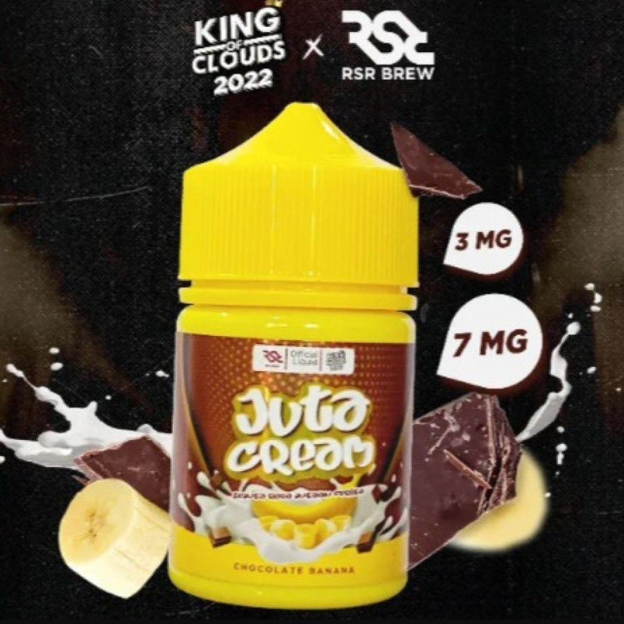 Jual LIQUID JUTA CREAM CHOCOLATE BANANA FREEBASE 60ML LIQUID ORIGINAL ...