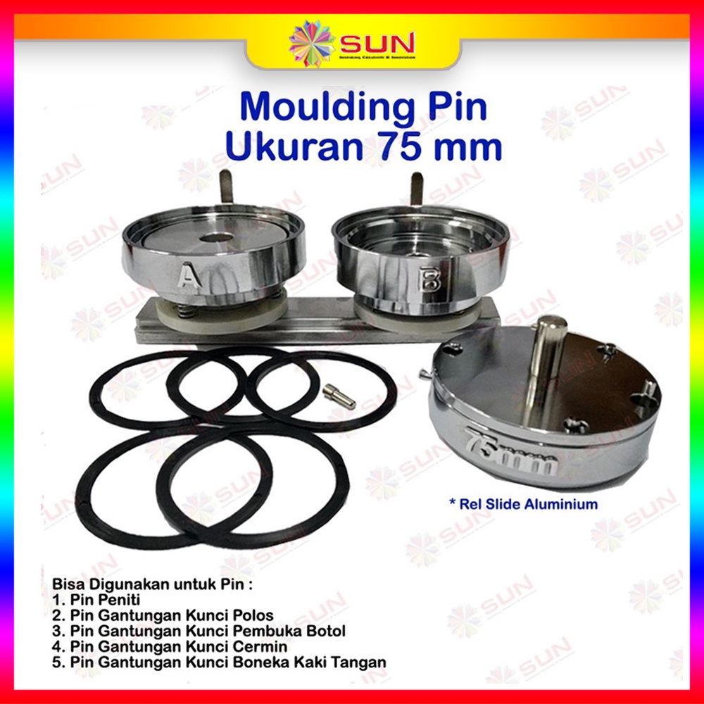 Jual Moulding Pin Talent Ukuran 25, 32, 44, 58, 75 dan 2 sisi ( Bolak ...