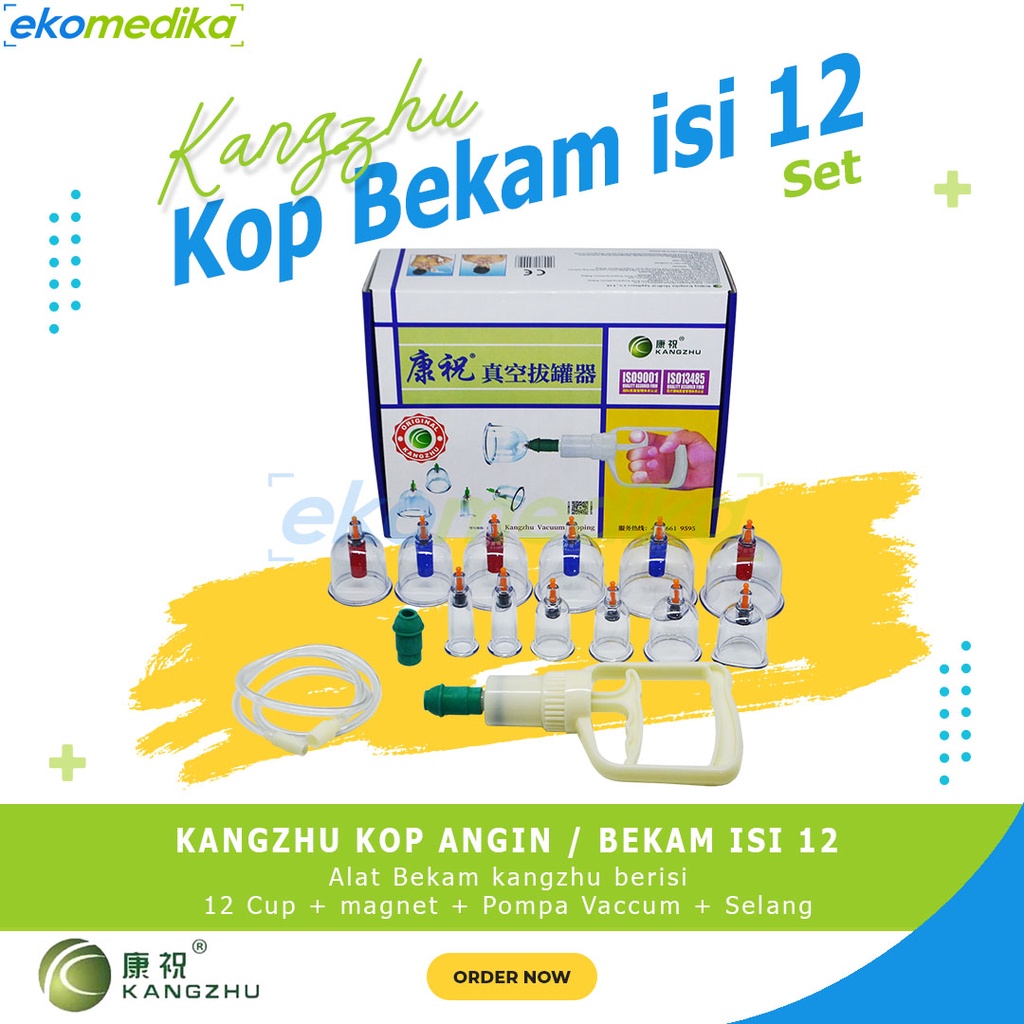 Jual Kop / Alat Bekam Kang zhu isi 12 / Kangzhu 12 / Kz 12 / Kop Angin / KANGZHU KOP ISI 6 ...