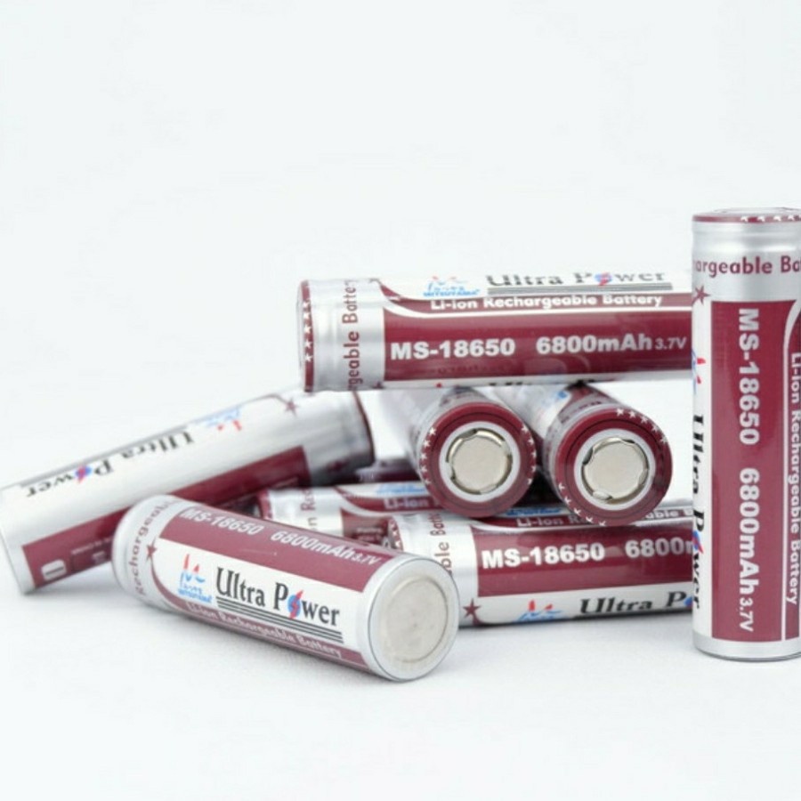 Jual Baterai Mitsuyama Rechargeable MS-18650 6800mAh 6800 mAh 3.7V 3.7 V Baterai 18650 Besar ...