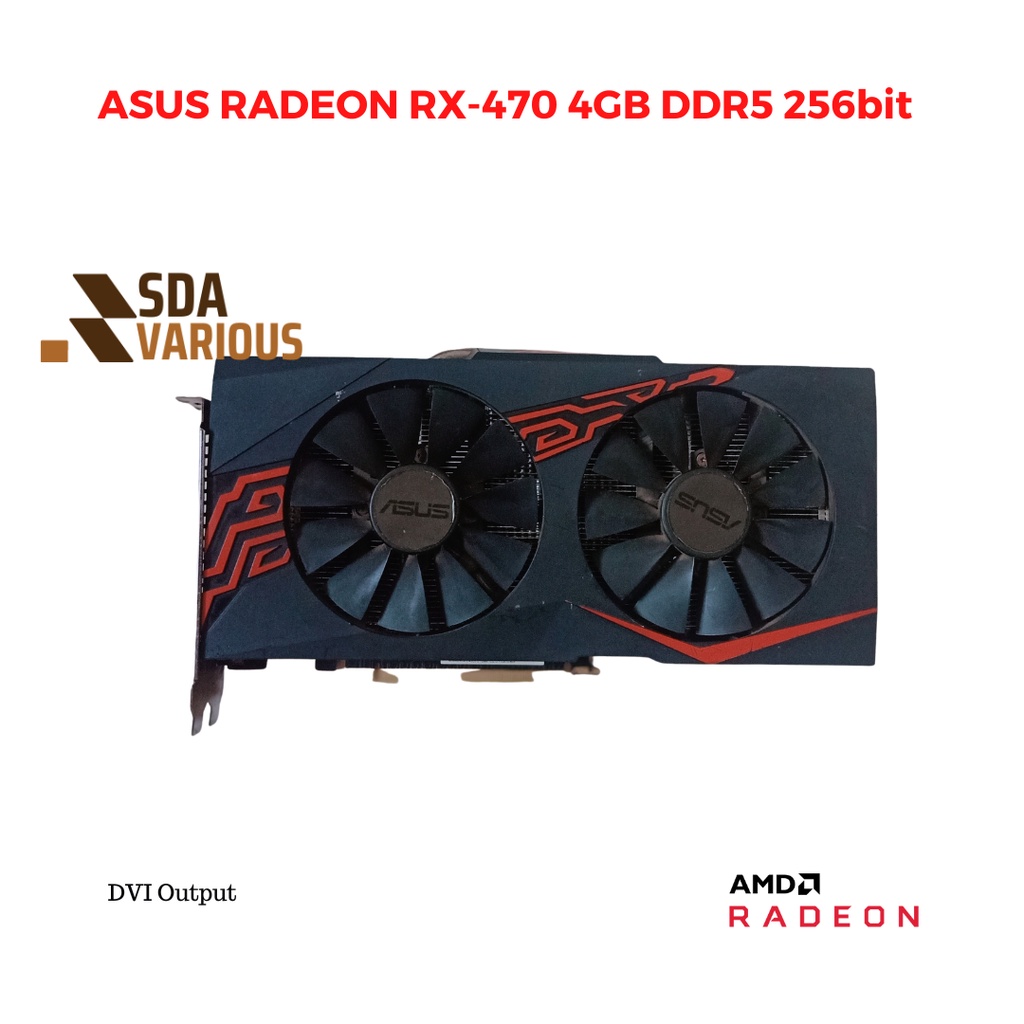 Jual VGA ASUS RADEON RX-470 4GB DDR5 256bit | Shopee Indonesia