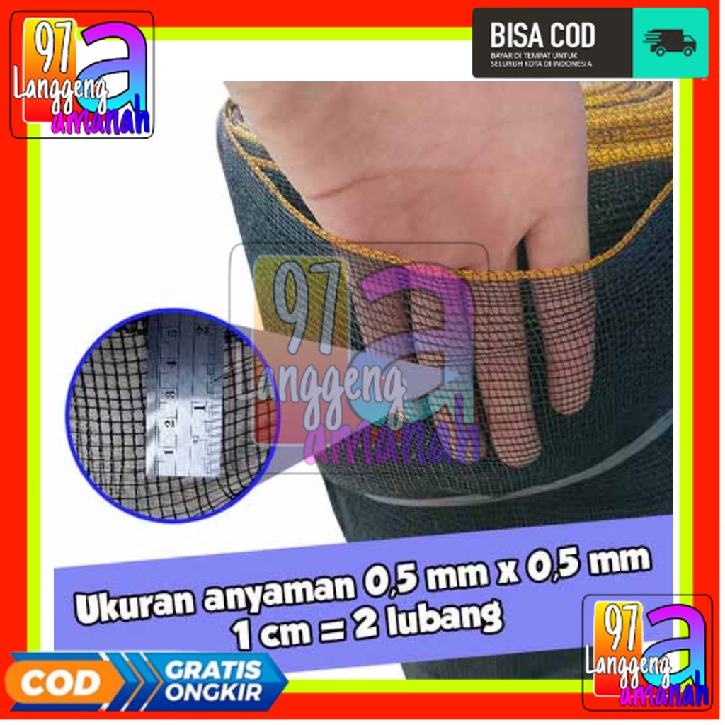 Jual Jaring Waring TL Hitam/ Jaring Pagar Ayam/ Jaring Kandang/Jaring ...