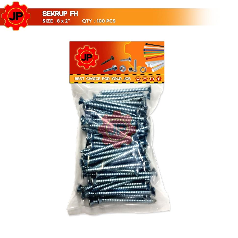 Jual Produk Terpercaya [Bonus Emas] SEKRUP FH 8 x 2 - SKRUP FH 8x2 BAUT TAPPING ISI 100 PCS ...