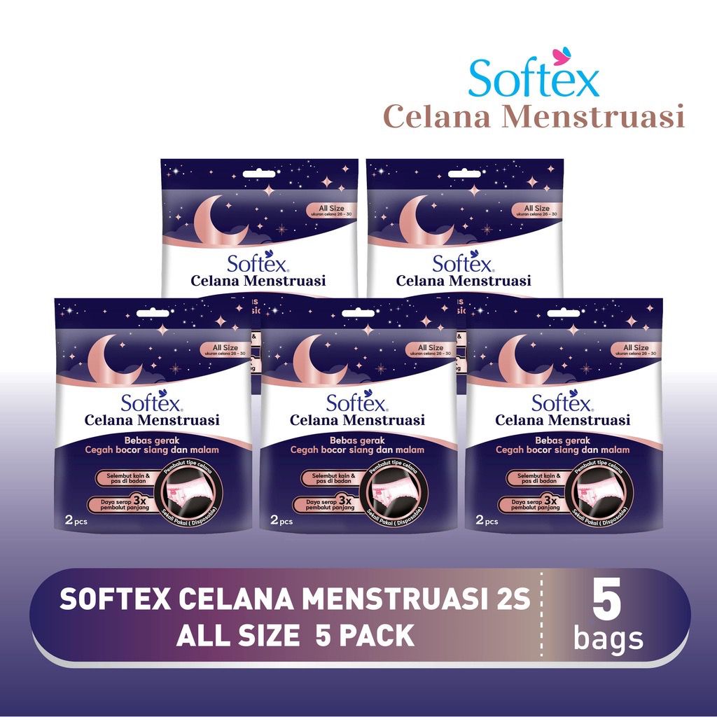 Jual SOFTEX Celana Menstruasi ALL Size | EXTRA SIZE | Shopee Indonesia