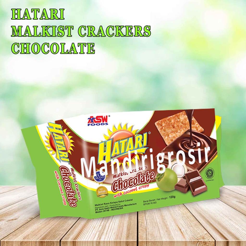 Jual HATARI* MALKIST CRACKERS CHOCOLATE WITH COCONUT CRISPY *120g ...