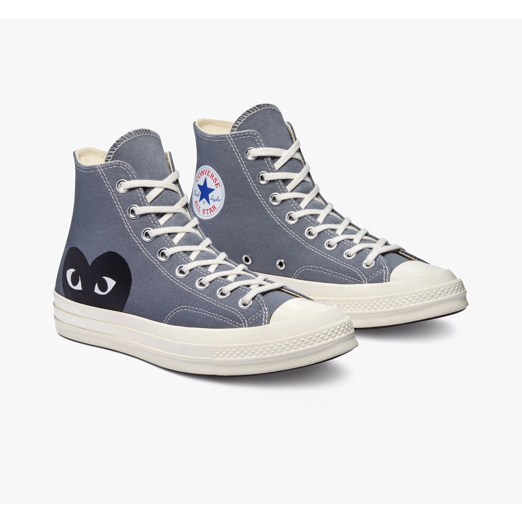 Jual Converse 70S CTAS HI x CDG PLAY Gray 100% Original Sneakers (Free ...