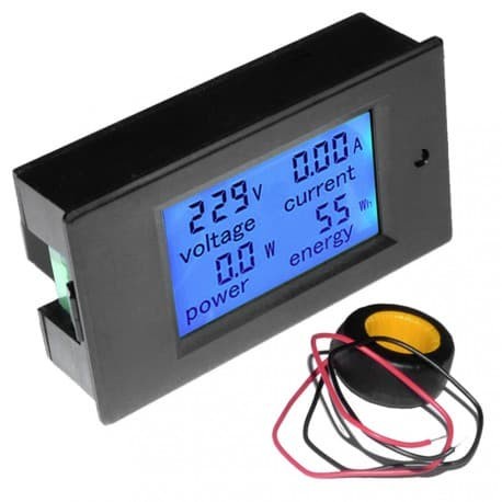 Jual Digital Volt Amp Watt Ampere Kwh Meter Voltmeter AC 220V 100A ...