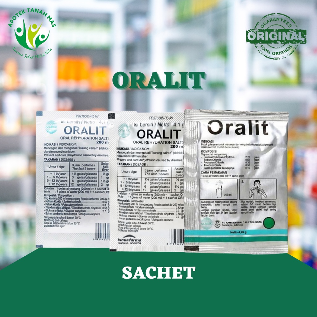 Jual Oralit Sachet Cairan Rehidrasi Untuk Diare | Shopee Indonesia