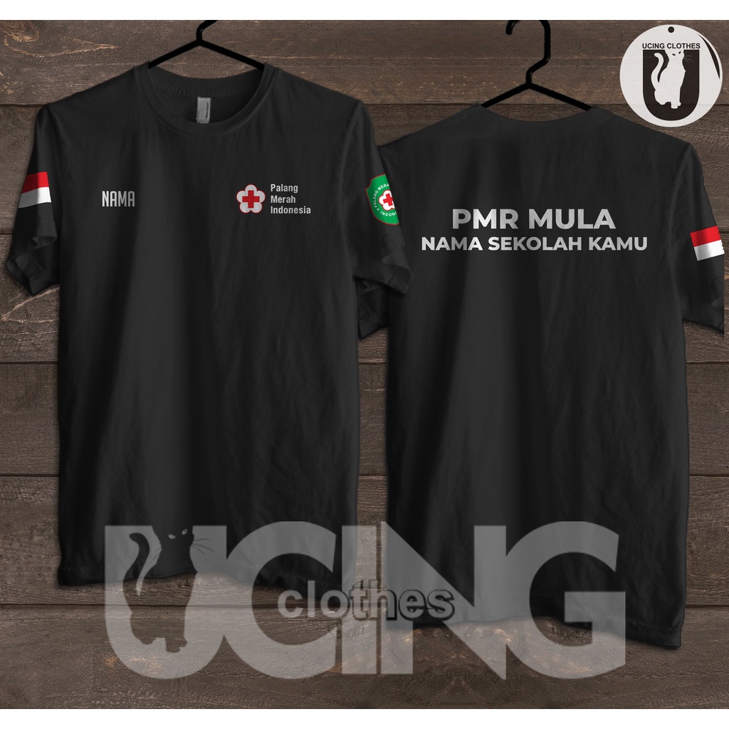Jual Kaos Baju PMR MULA PMI Gratis Nama Kamu dan Nama Sekolah Kaos ...