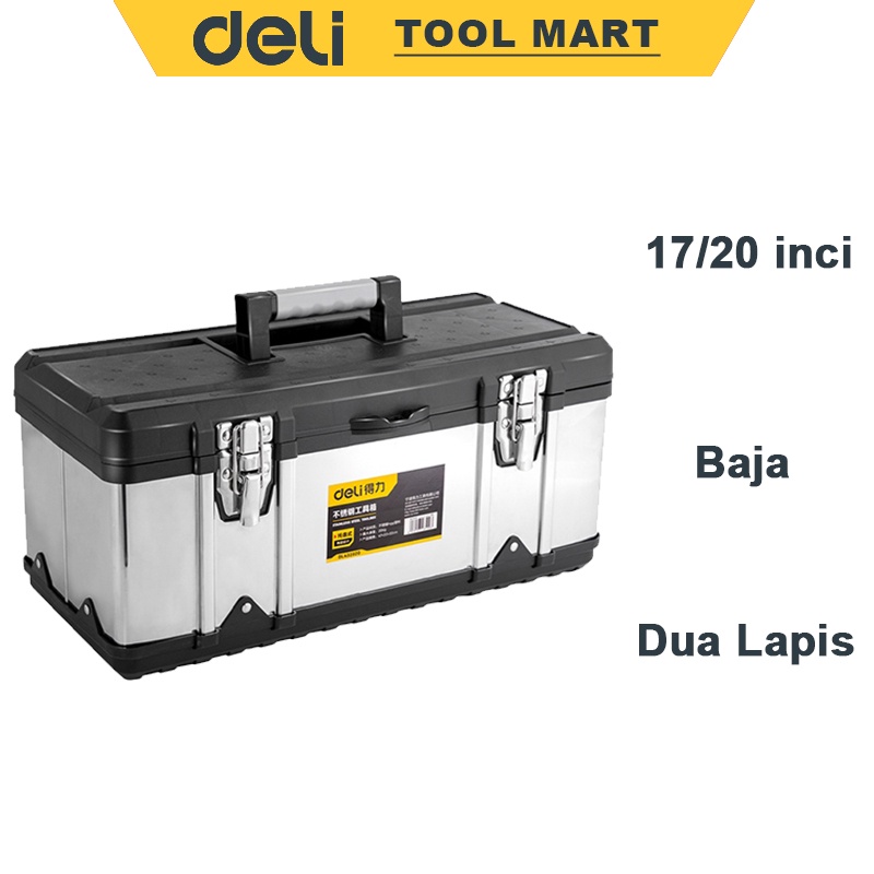 Jual Deli Tool Box Multipro 20" 17" Besar Kotak Perkakas Toolbox Besi ...