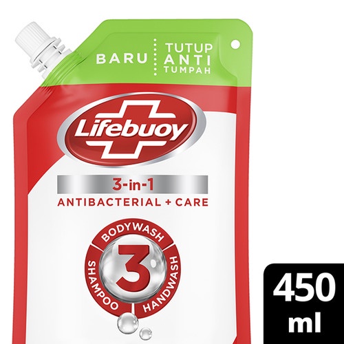 Jual Lifebuoy Bw 3In1 Antibacterial Care 450Ml | Shopee Indonesia