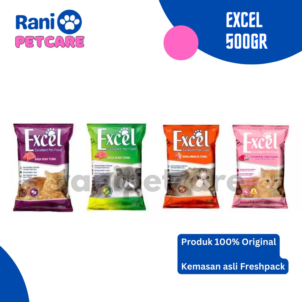 Jual Makanan Kucing Excel Rasa Tuna Bentuk Ikan dan Donut Fresh Pack ...