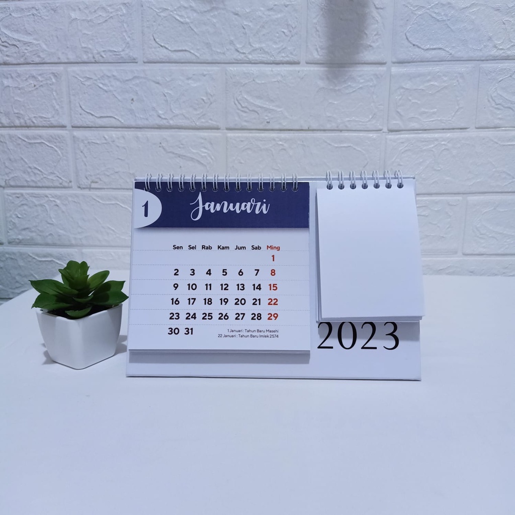 Jual Kalender Duduk +Notes (50 Lembar) Custom 2025 | Shopee Indonesia