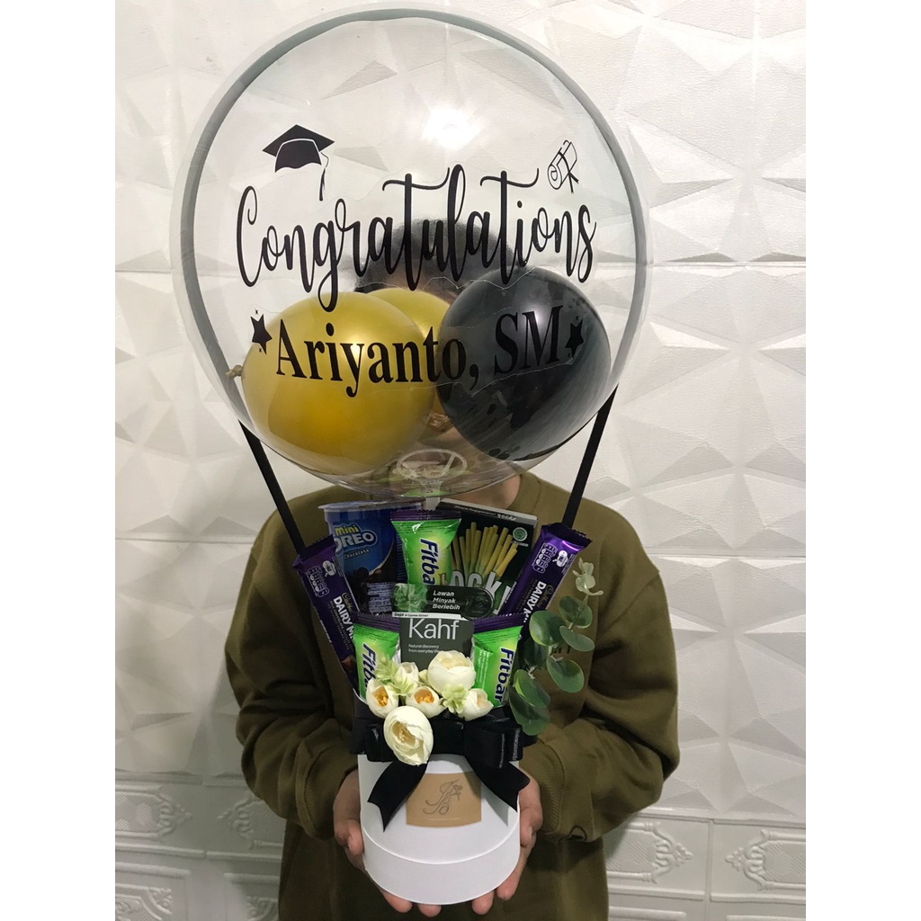 Jual Floristic Snack Balon bucket balon buket balon snack bloom box ...