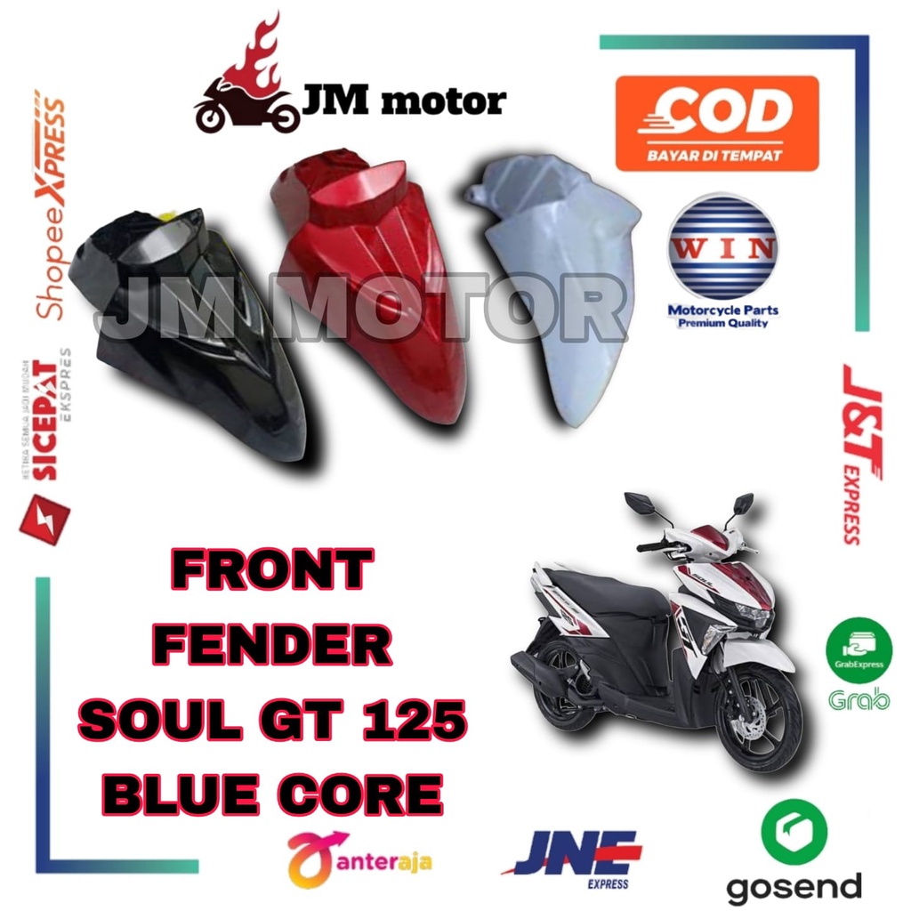 Jual Slebor depan spakboard depan MIO SOUL GT 125 BLUE CORE merk WIN ...