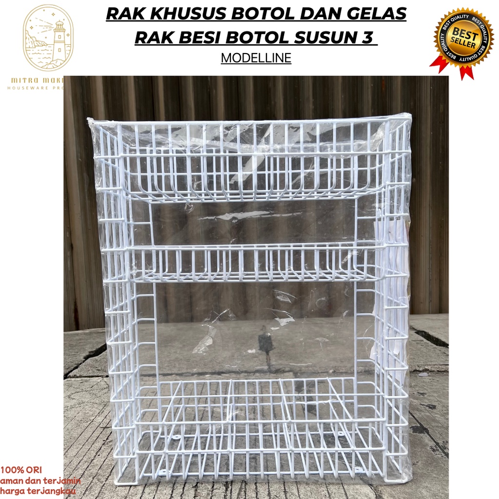 Jual NEW!! RAK BOTOL MODELLINE / STACK BOTTLE RACK / RAK BOTOL SUSUN 2 ...