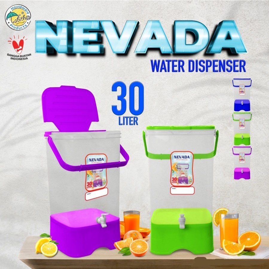 Jual Tempat Water Dispenser 30 Liter Es Buah Sirup Air Minum + Keran ...