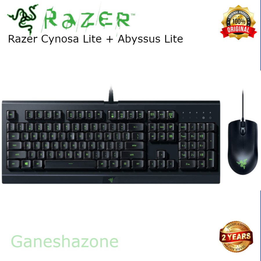 Jual Razer Keyboard & Mouse Gaming Cynosa Lite & Abyssus Lite Bundle ...