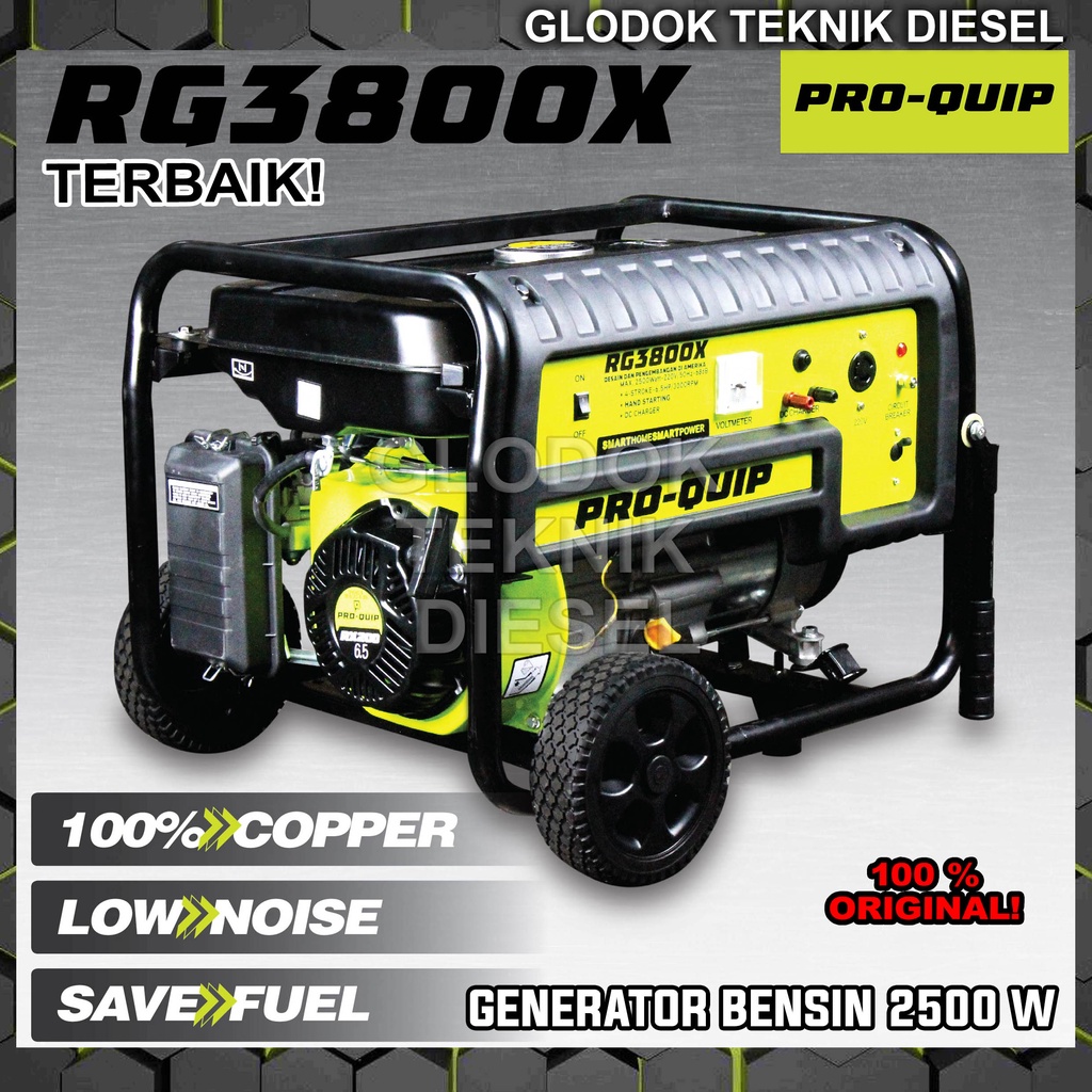 Jual Proquip Genset Generator Bensin 2500 2200 watt RG 3800 X RG3800X ...