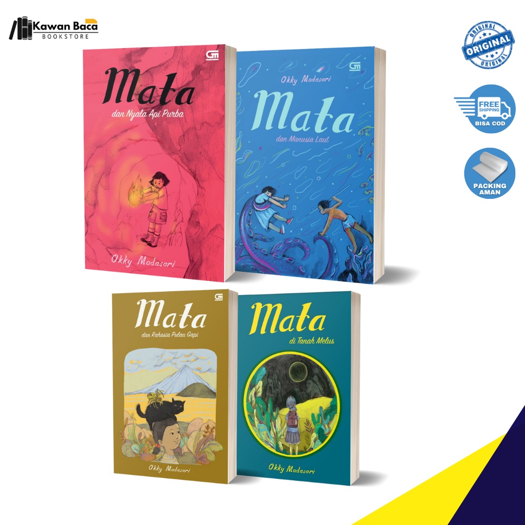 Jual Novel Sastra Okky Madasari - Mata Dan Manusia Laut, Nyala Api ...