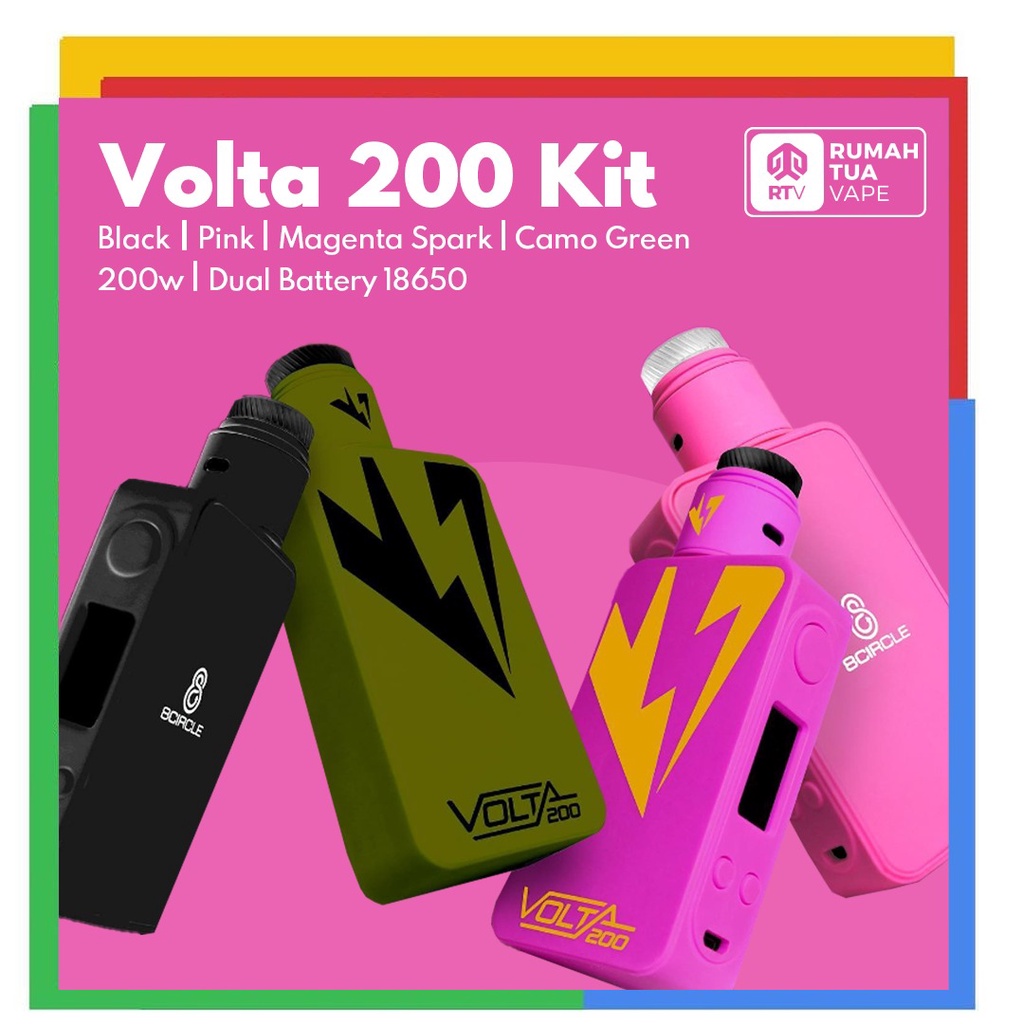 Jual THE VOLTA 200W DUAL BATTERY 18650 MOD BY 8CIRCLE | Shopee Indonesia