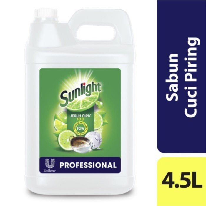 Jual Sunlight Sabun Cuci Piring Cair Professional Jeruk Nipis Jerigen 5L | Shopee Indonesia