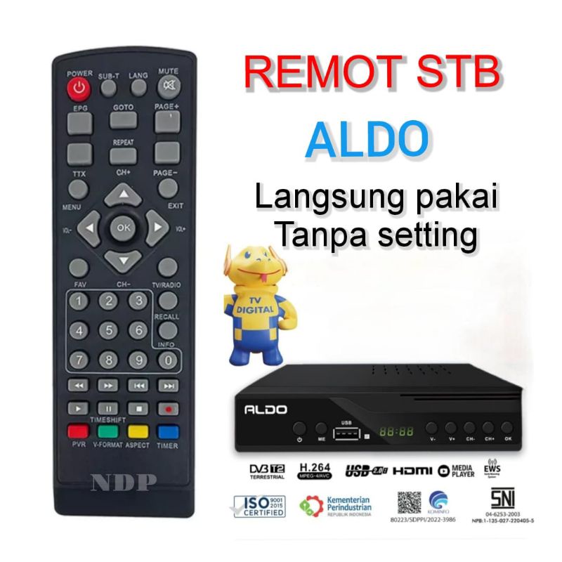 Jual Remot multi stb ALDO Langsung pakai tanpa setting | Shopee Indonesia